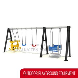 Multifunctional Heavy Duty Outdoor 4 in 1 Children Swing Set in Central ...
