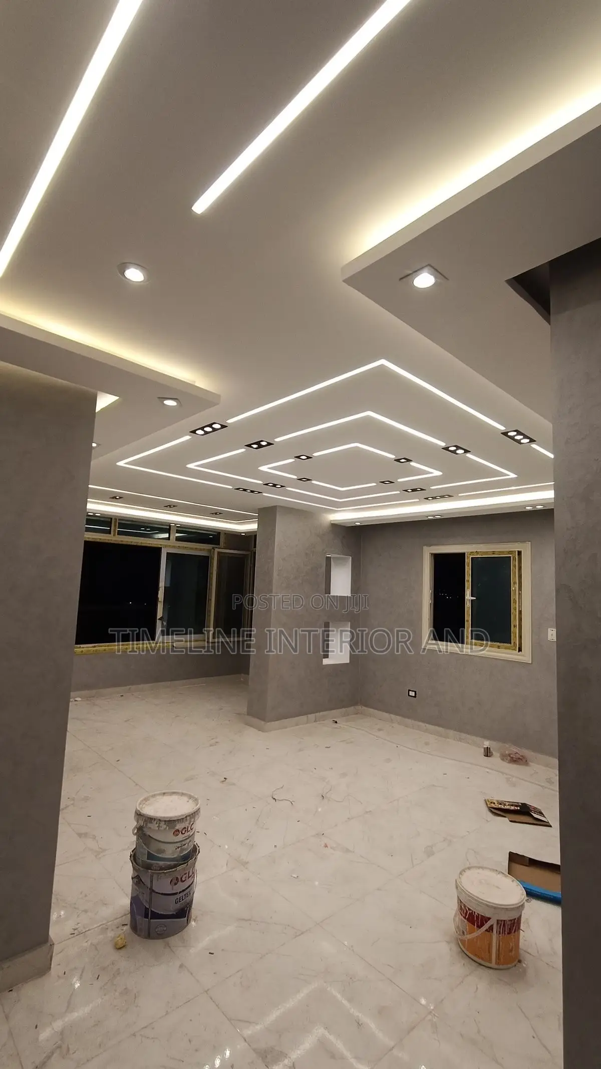 Square -Lit Gypsum Board Ceiling in Central Division - Building & Trade ...