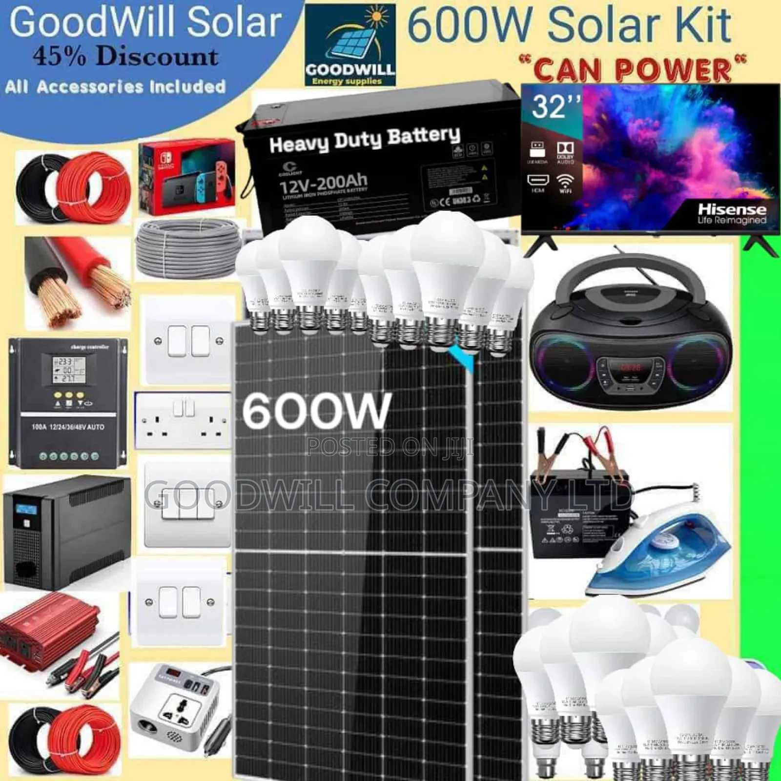 600w Solar Kit (600w Commercial Solar Energy System Full Kit in Central ...