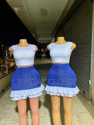 2pc Short Skirt and Armless Top in Rubaga - Clothing, Rwitaz Closet ...