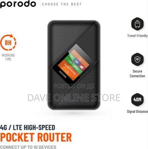 Porodo 4g/Lte High-Speed Pocket Router 8h Working Time in Central ...