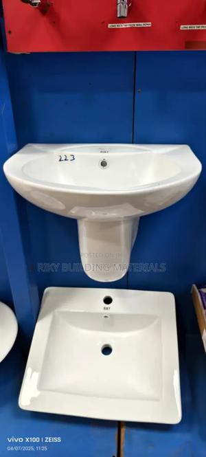 Wash Hand Basin Half Padesteel China Big Size Heavy Weight for sale ...