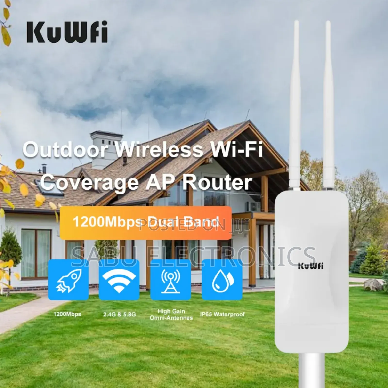 Outdoor Wifi Extender 1200mbps- 150m Extender- Access Point in Central ...