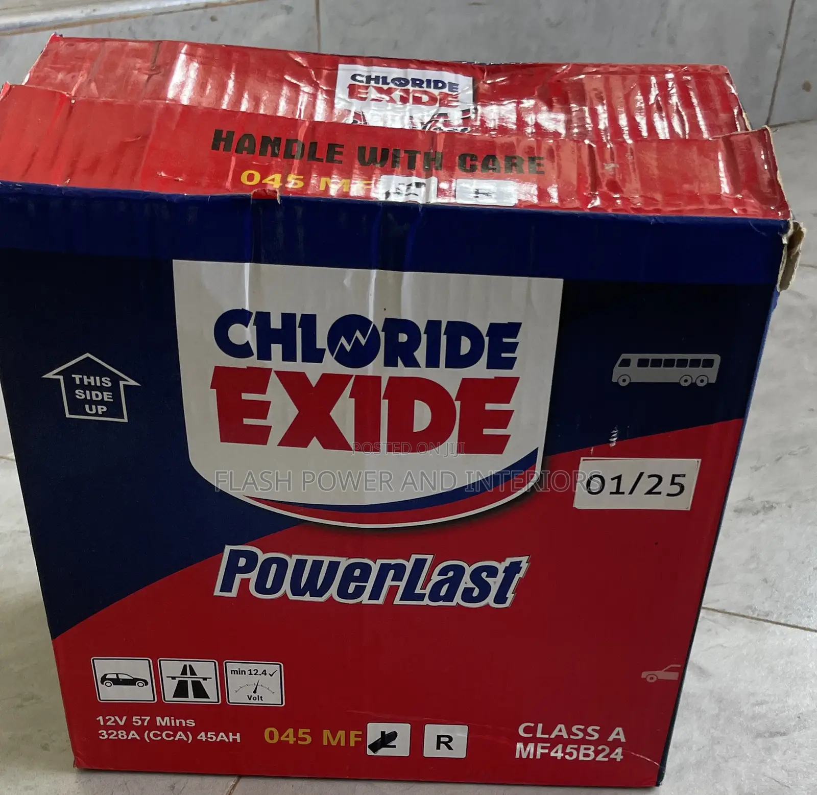 45ah Chloride Exide Power Last Battery in Central Division - Electrical ...