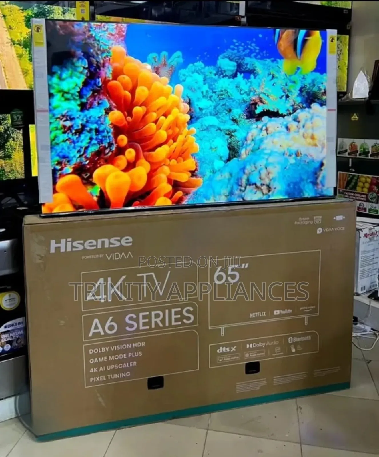 Hisense 65-Inch Uhd Smart Led Tv, Vidaa, 65a6q(2025) in Central ...