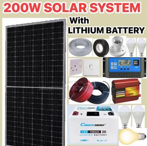 200w Germany Solar System With Original Lithium Ion Battery in Central ...