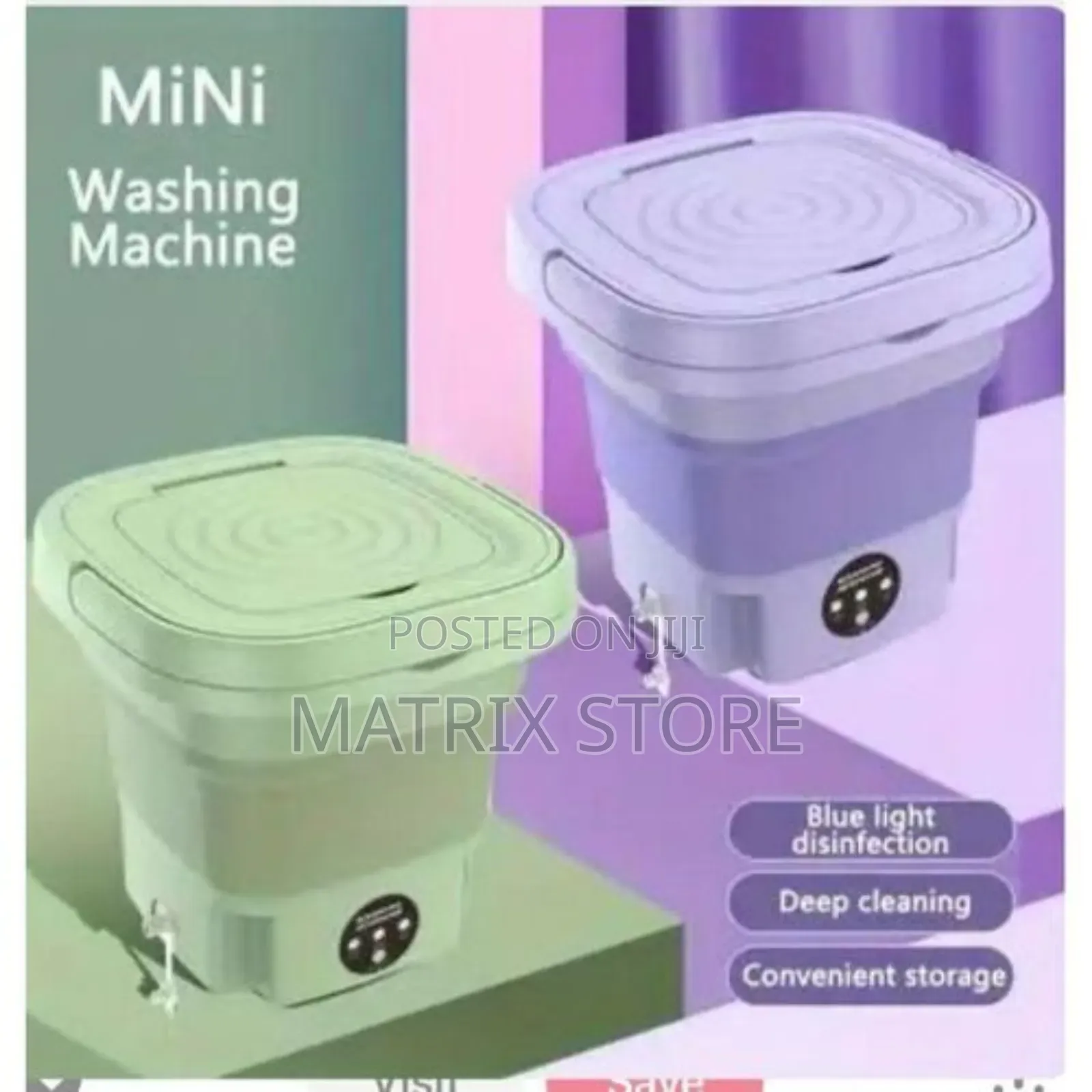 Portable Mini Washing Machine - Green/Purple in Central Division - Home ...