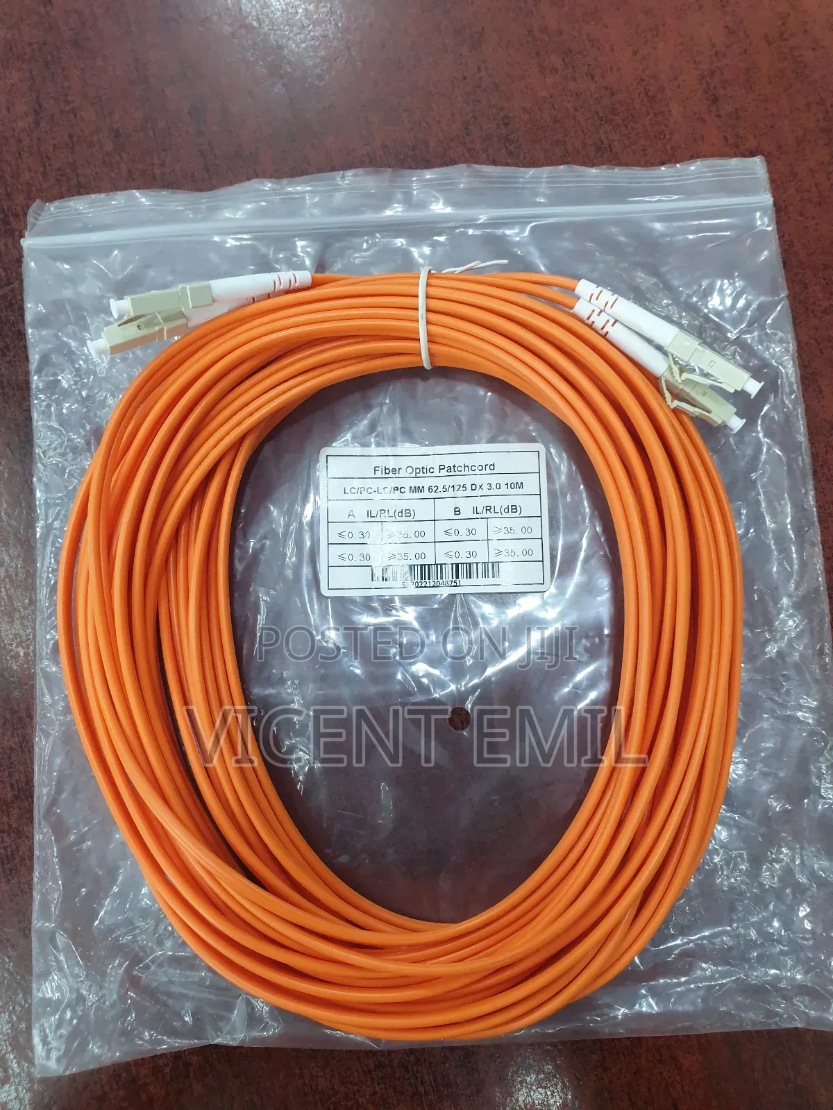 Fiber Optic Patchcord Lc/Pc-Lc/Pc 10m in Central Division - Networking Products, Vicent Emil ...