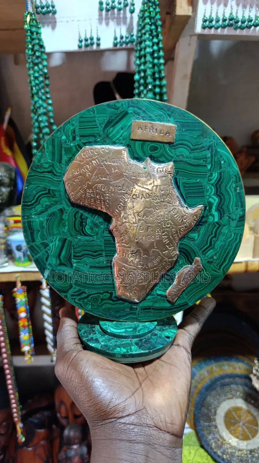 Malachite African Map With Copper in Nakawa - Arts, Crafts & Awards ...