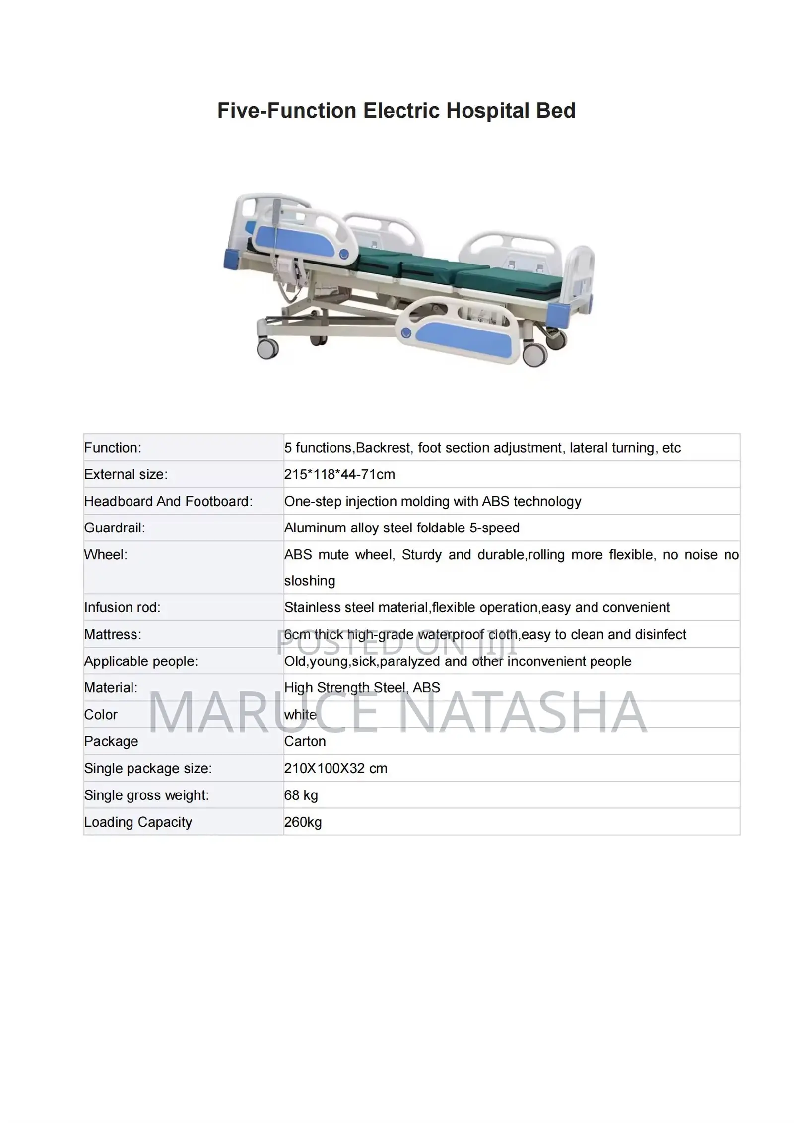 Multi Function Electric Patient Bed in Central Division - Medical ...