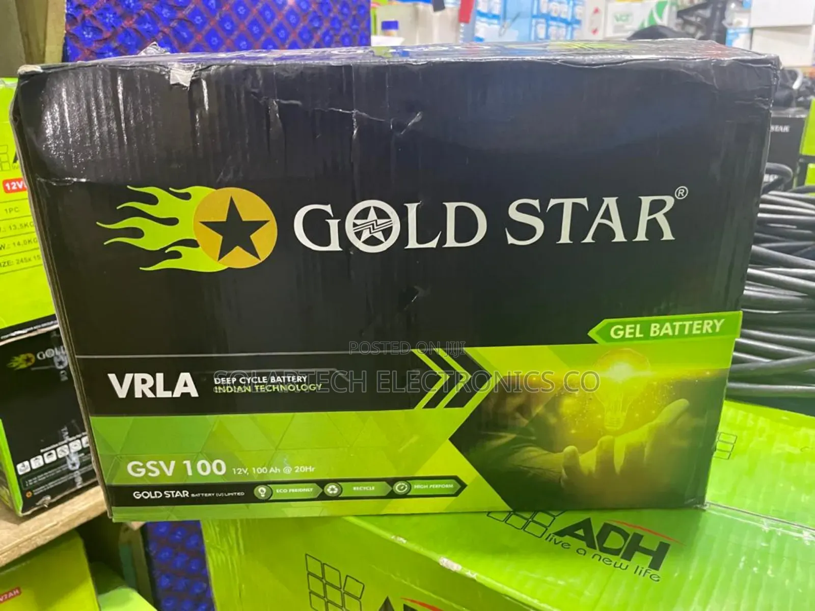100ah Original Gold Star Vrla Solar Powder Battery Tech in Central ...
