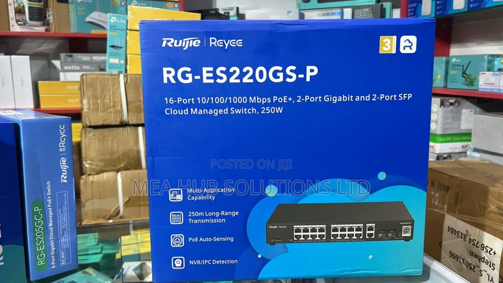 Ruijie 16 Port Poe Swtich(Rg-Es220gs-P) for sale - MEA HUB SOLUTIONS ...