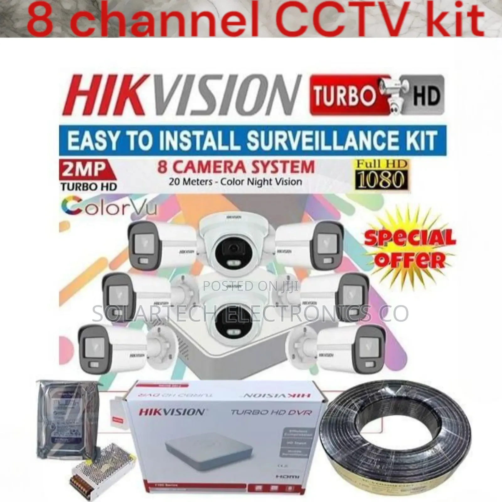 8 Channel Hik Vision CCTV Camera Full System/ Rapidwatch Kit in Central Division - Security ...