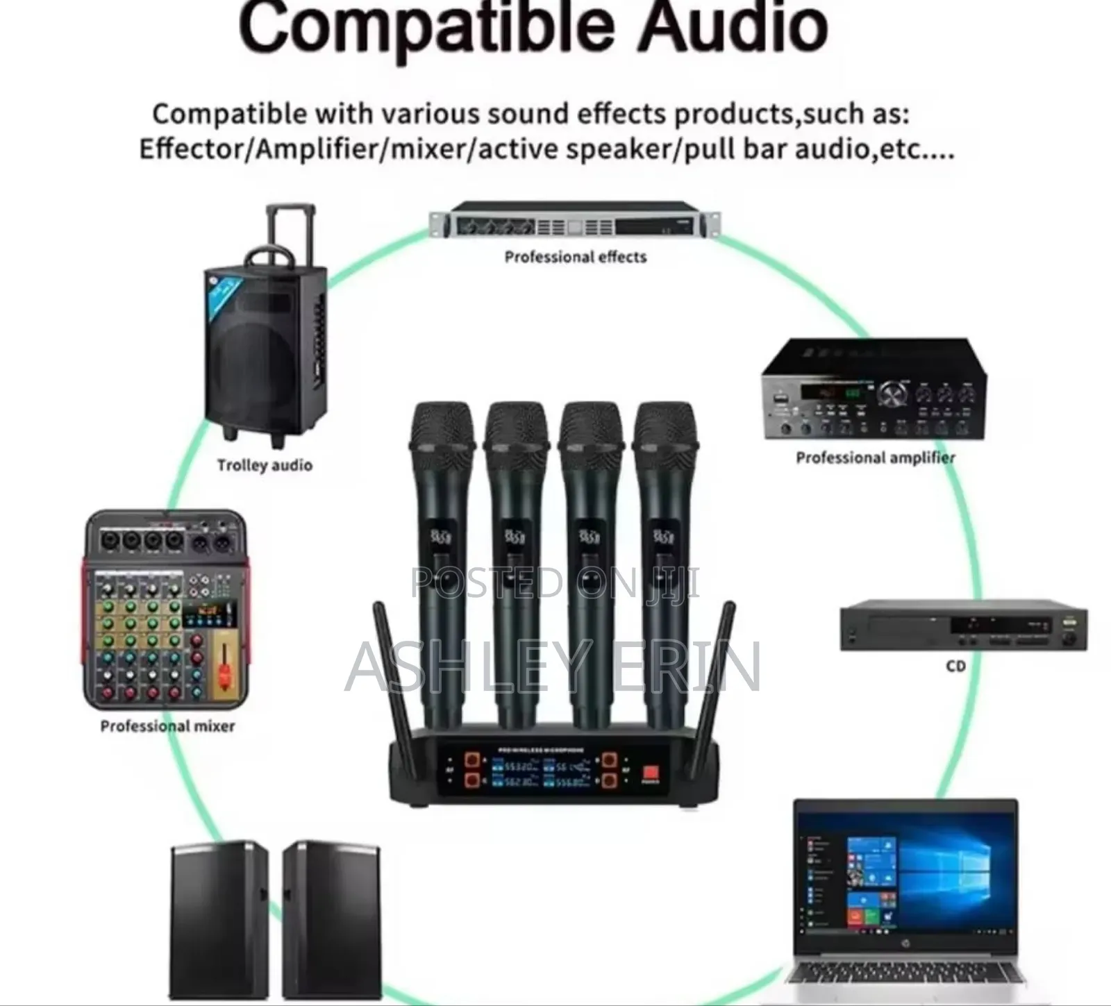 4 Piece Wireless Vocal Microphone Set in Central Division - Audio ...