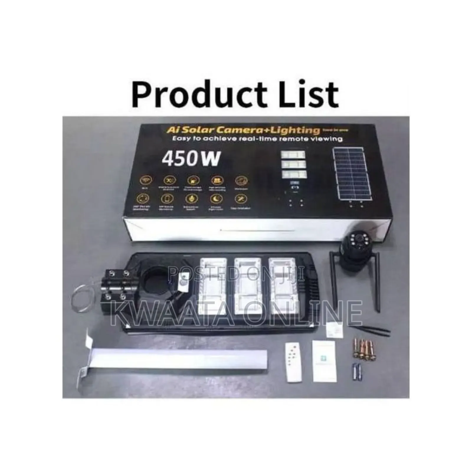 2 In1 Ai 4g Solar Camera +Street Solar Floodlight- 300w in Central ...