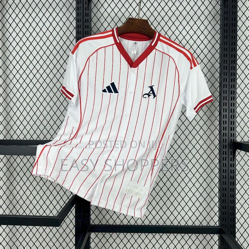 Adidas Arsenal Baseball Jersey White in Central Division - Clothing, El ...