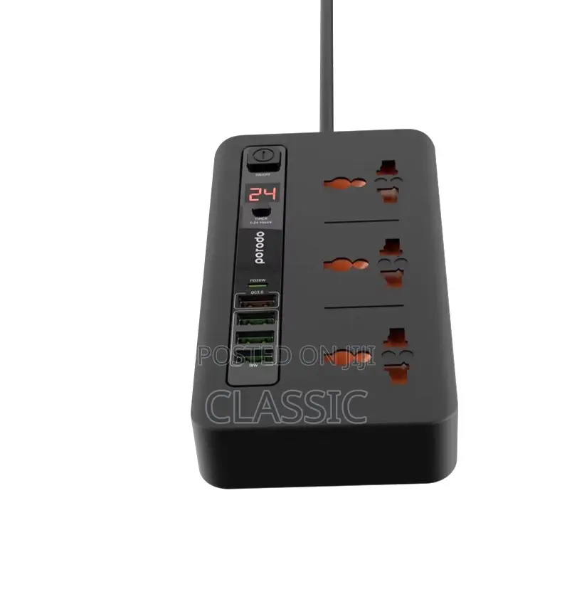 Porodo Multi-Port Power Hub 4 Usb -a/-C Ultimate Home Office Kit 2m in ...