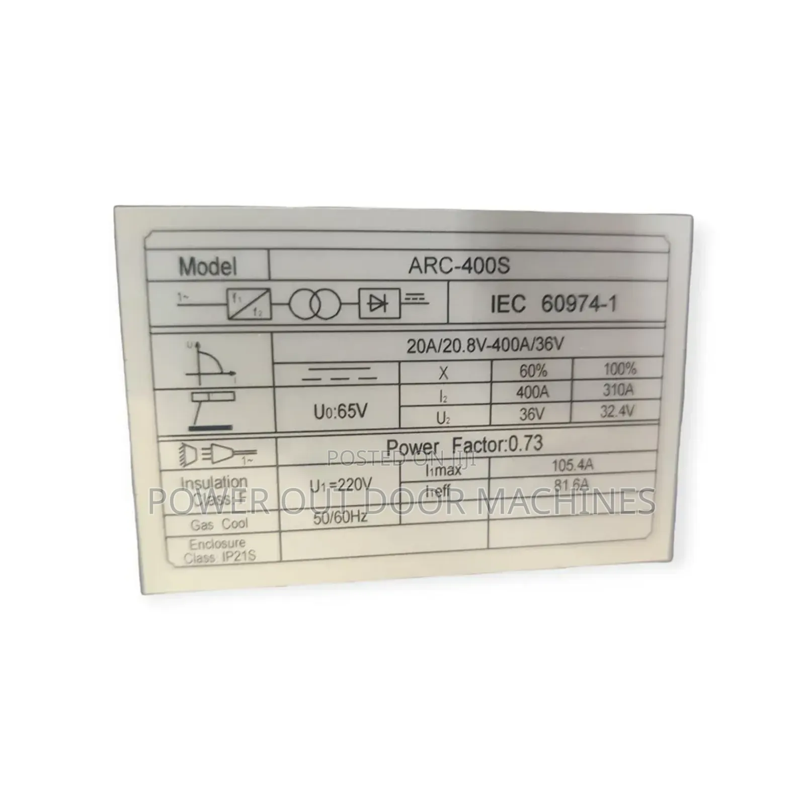 Arc 400 Edon Electric Inverter Welding Machine in Central Division ...