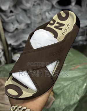 Original Men’S Brown Ecco Cross Leather Sandals in Central Division ...