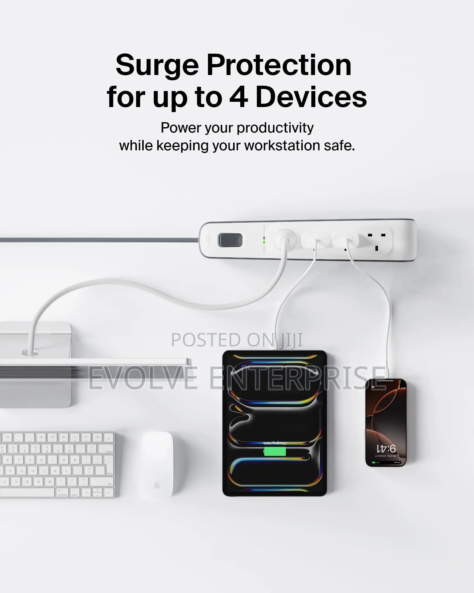 Belkin 4-Way Surge Protection Strip With 2 Meters Cord Length in ...