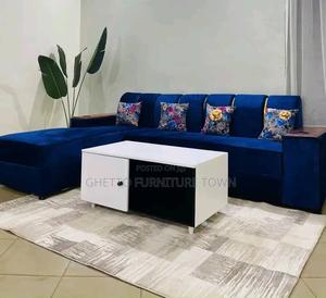 A Blue 6 Seater L Sofa 6 Seater With a Coffee Table in Kawempe ...
