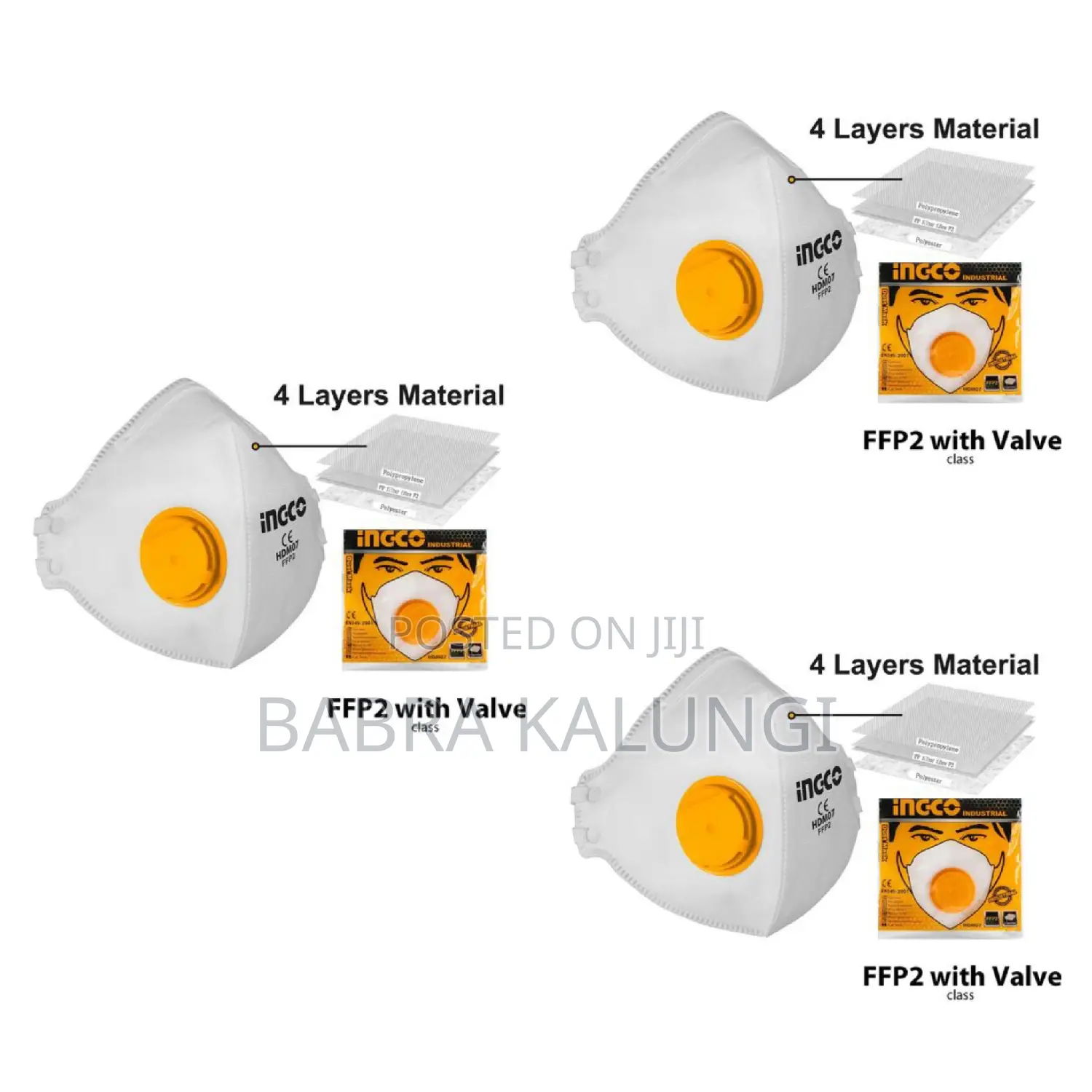 Ingco Hdm07 - Dust Mask - Orange Ush for sale - Babra Kalungi Price ...