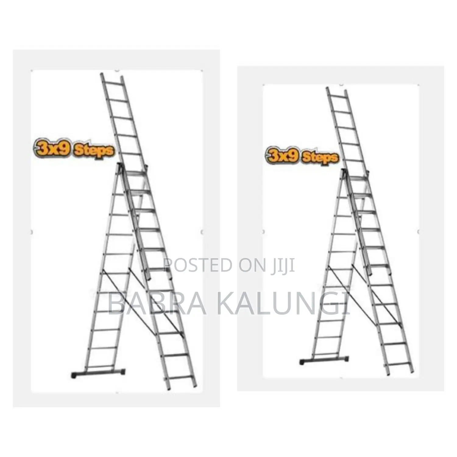 Ingco Double Side Ladder (Hlad03391) 3×9steps High in Central Division ...