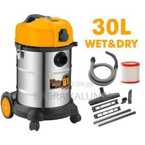 Ingco 30l Industrial Wet Dry Stainless Steel Vacuum Cleaner in Central ...