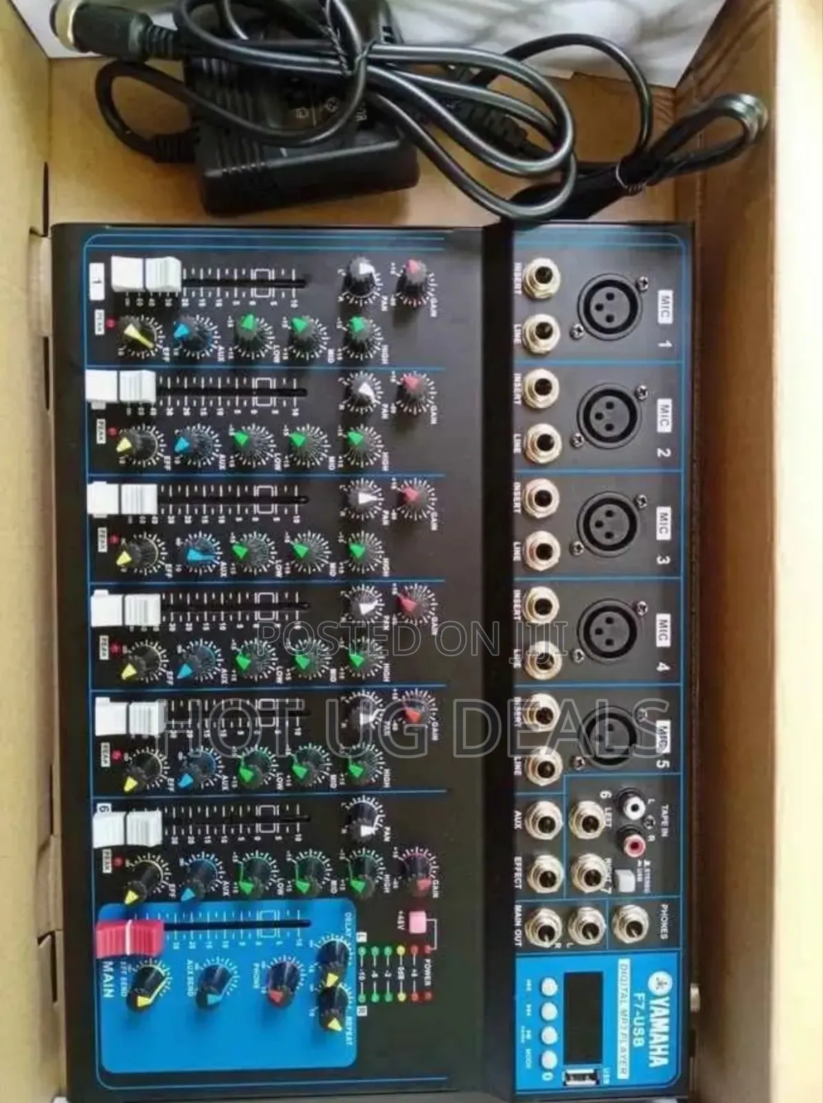 Yamaha 6 -channel Amplified Mixer - Blue in Central Division - Audio & Music Equipment, Hot Ug ...