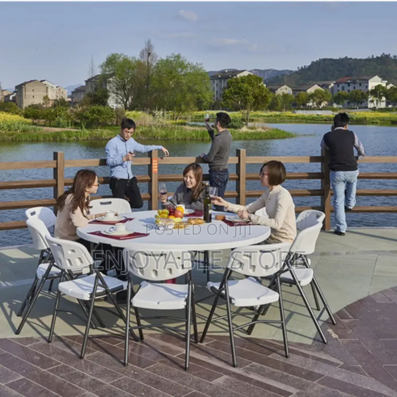 Dining Plastic Foldable Round Tables in Central Division - Furniture ...