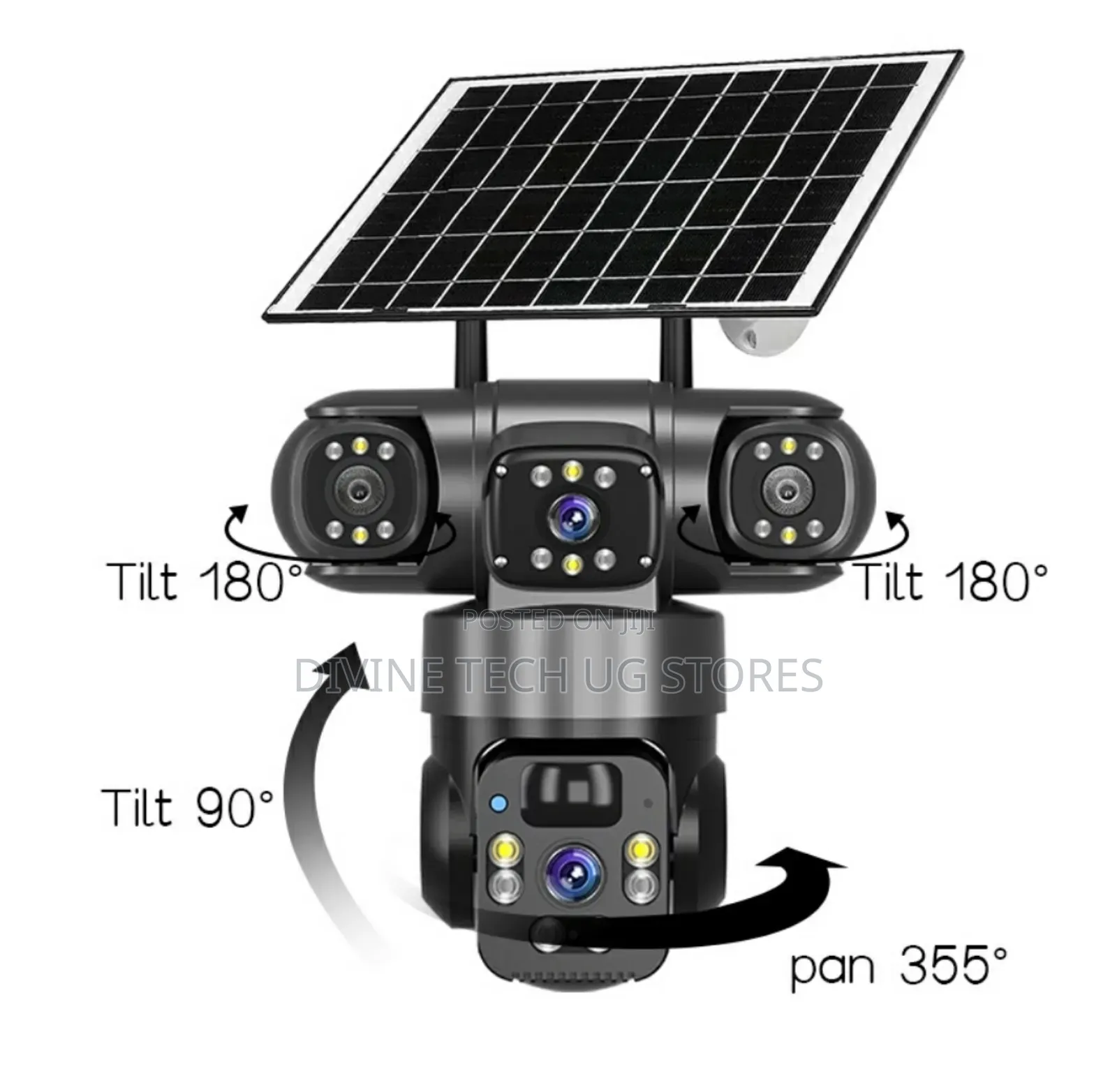 8k 3lens Solar Smart Net 10x-zoom Surveil Camera in Central Division ...