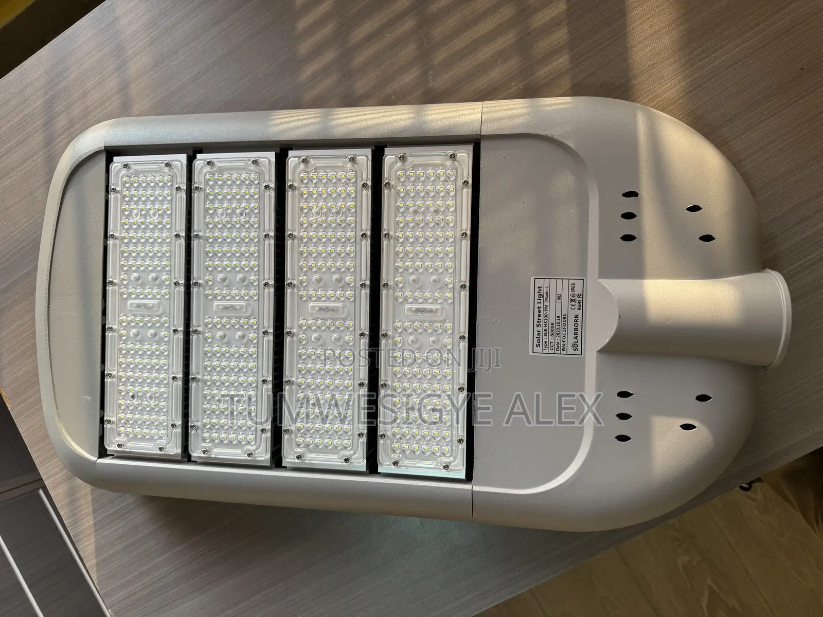 Solar Street/Compound Lights Complete With the Light, Panels and Pole ...