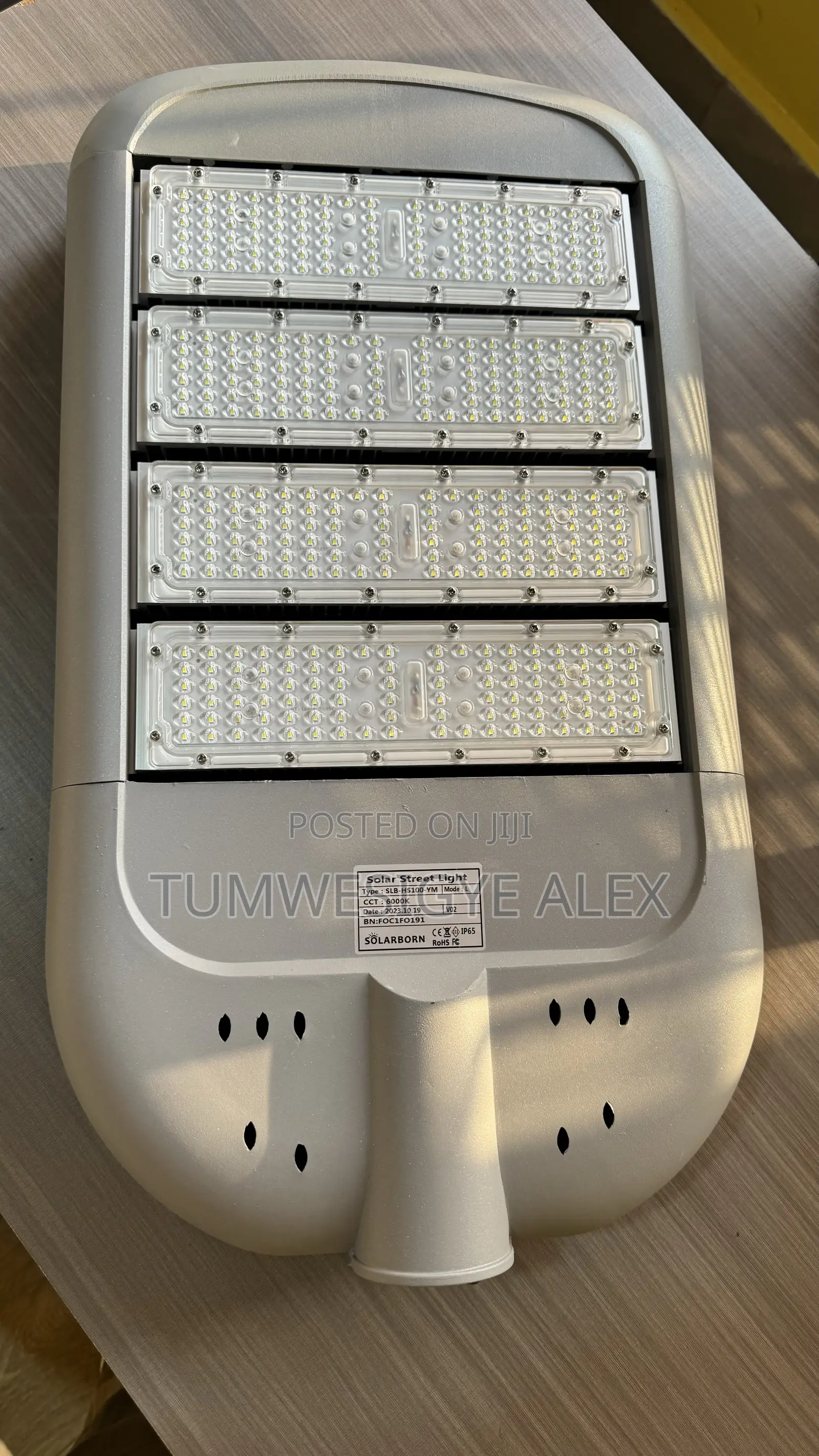 Solar Street/Compound Lights Complete With the Light, Panels and Pole ...