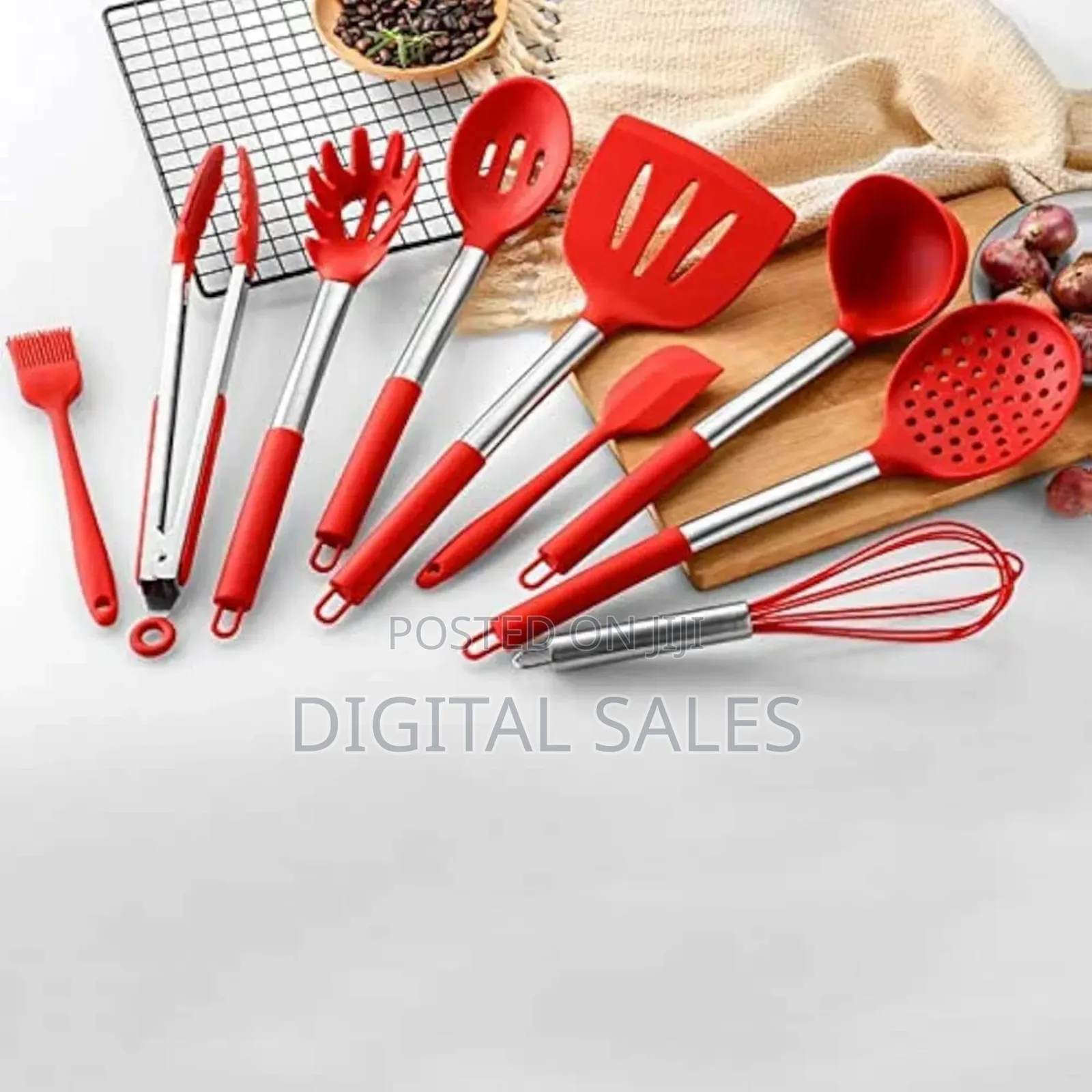 Luxurious Kitchen Utensil Set Silicone Cooking Utensils Kit in Central ...