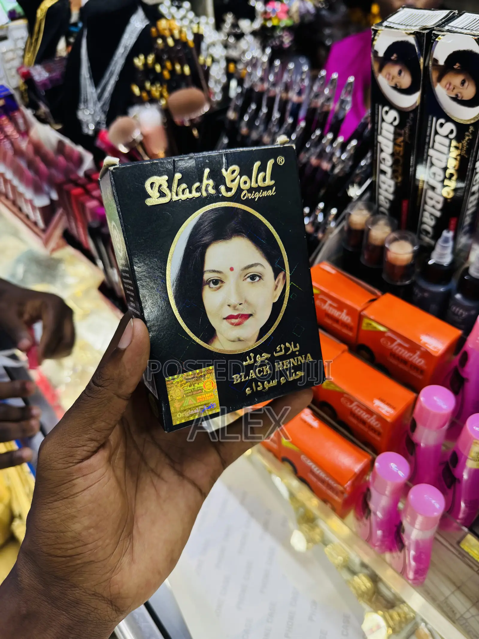 9 Pieces Original Black Gold Henna Darkening Powder Dye in Central ...