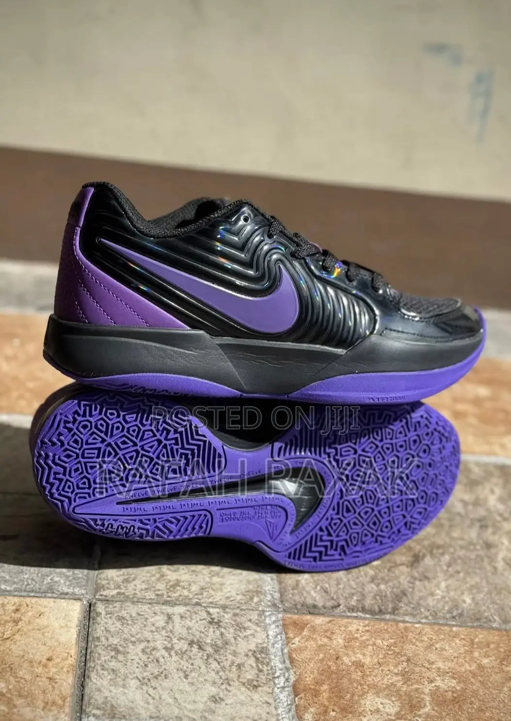 Nike Ja Morant 2 “Black Violet” Basketball Sneakers in Central Division ...