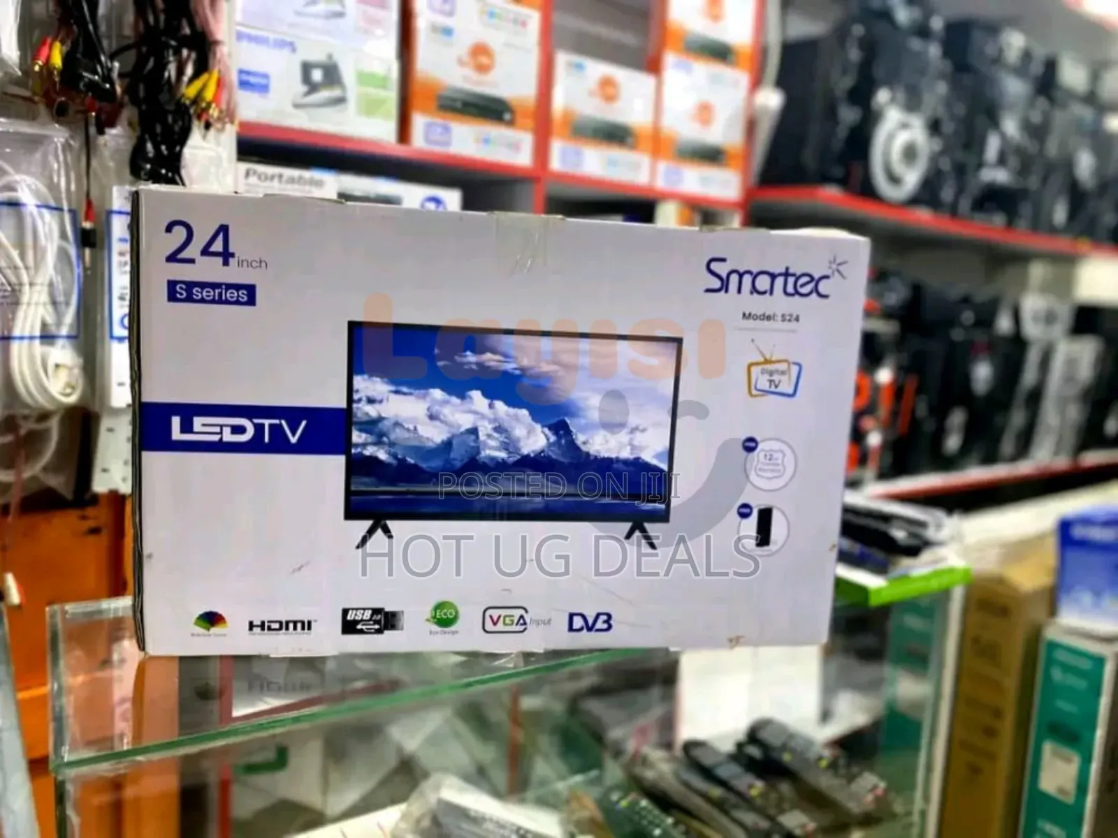 Smartec 24 Inch Digital Tv Inbuilt Free To Air Decoder -black in ...