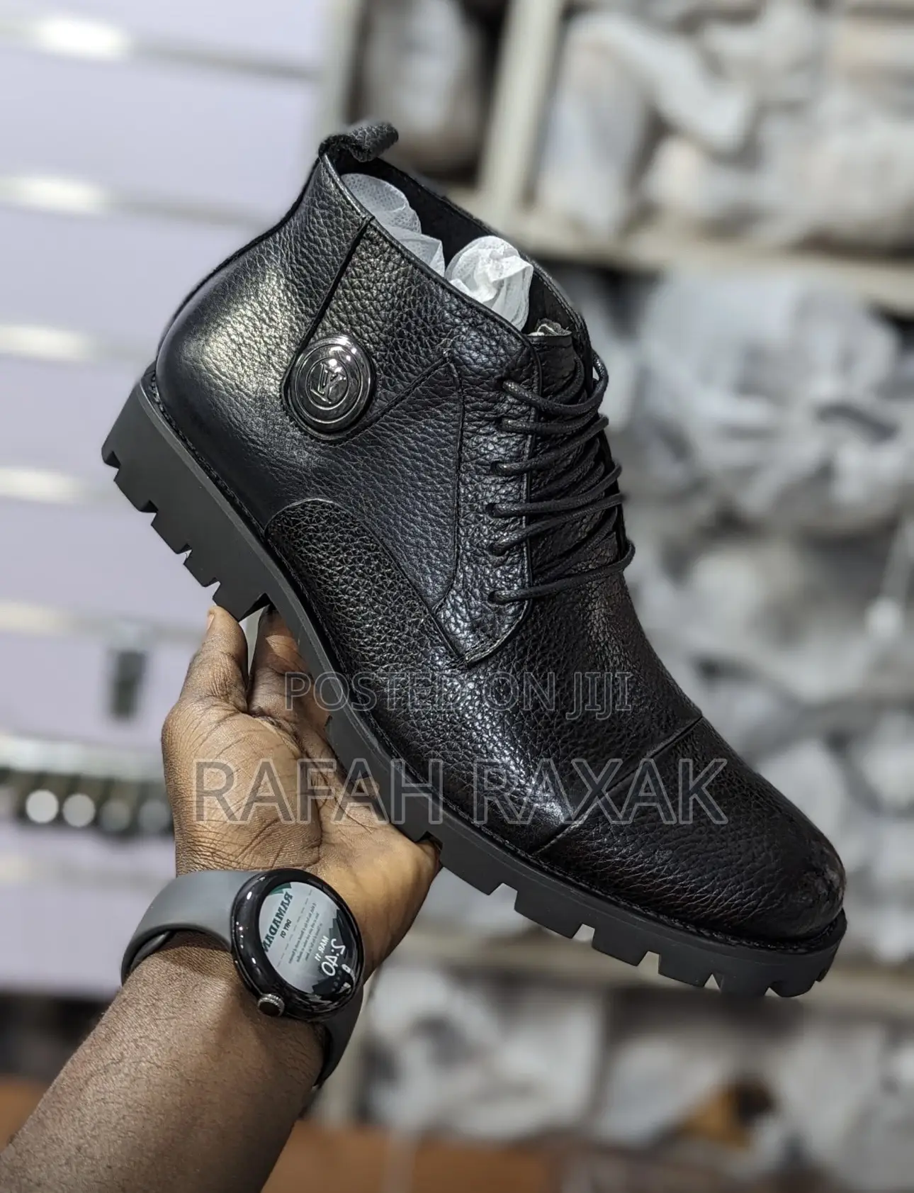 Men’S Black Louis Vuitton Formal/Gentle Rough Leather Boots in Central ...