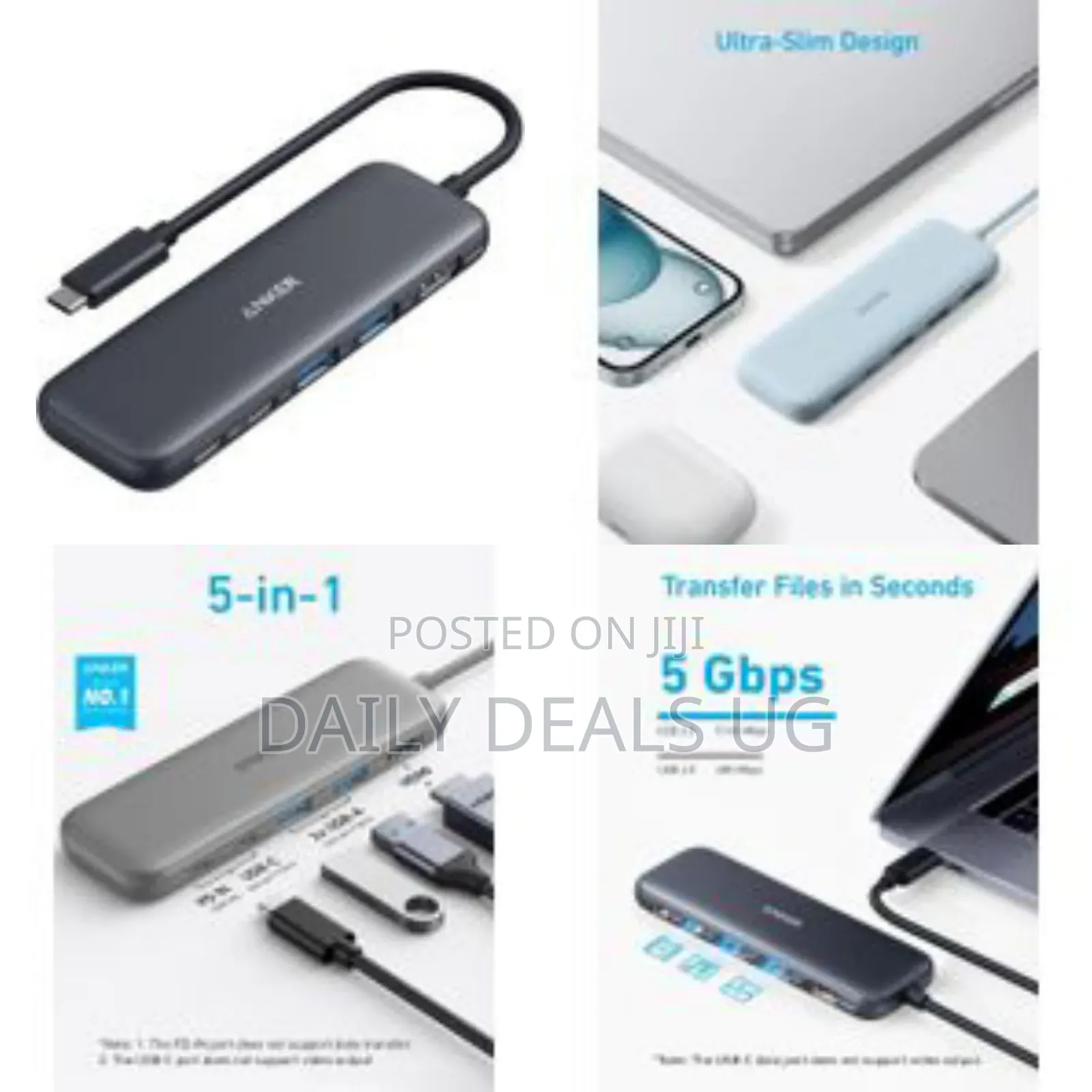 Anker 332 Usb-C Hub 5in1 Usbc to Hdmi Splitter With Display in Central ...