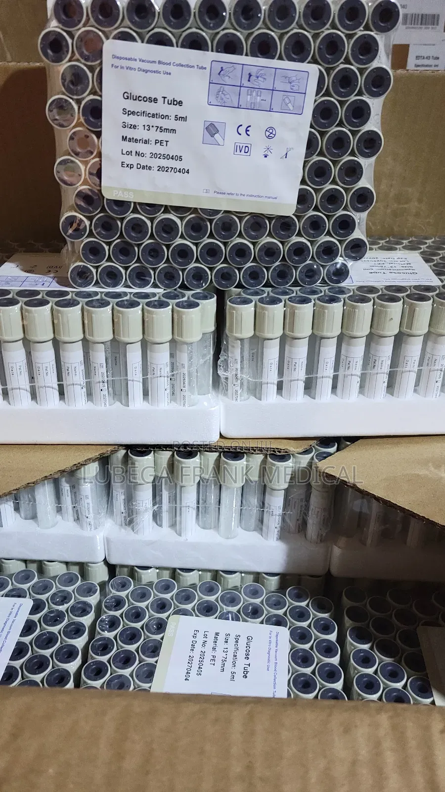 Glucose Tubes/ Blood Collection Tubes Grey in Central Division ...