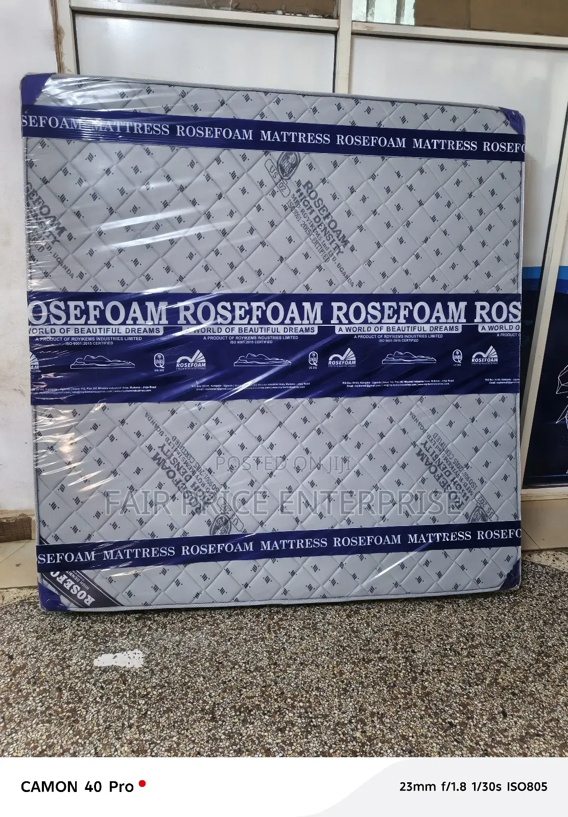 Mattress Premium High Density Smart 6x6 By6 Inches Rose Foam in Central ...