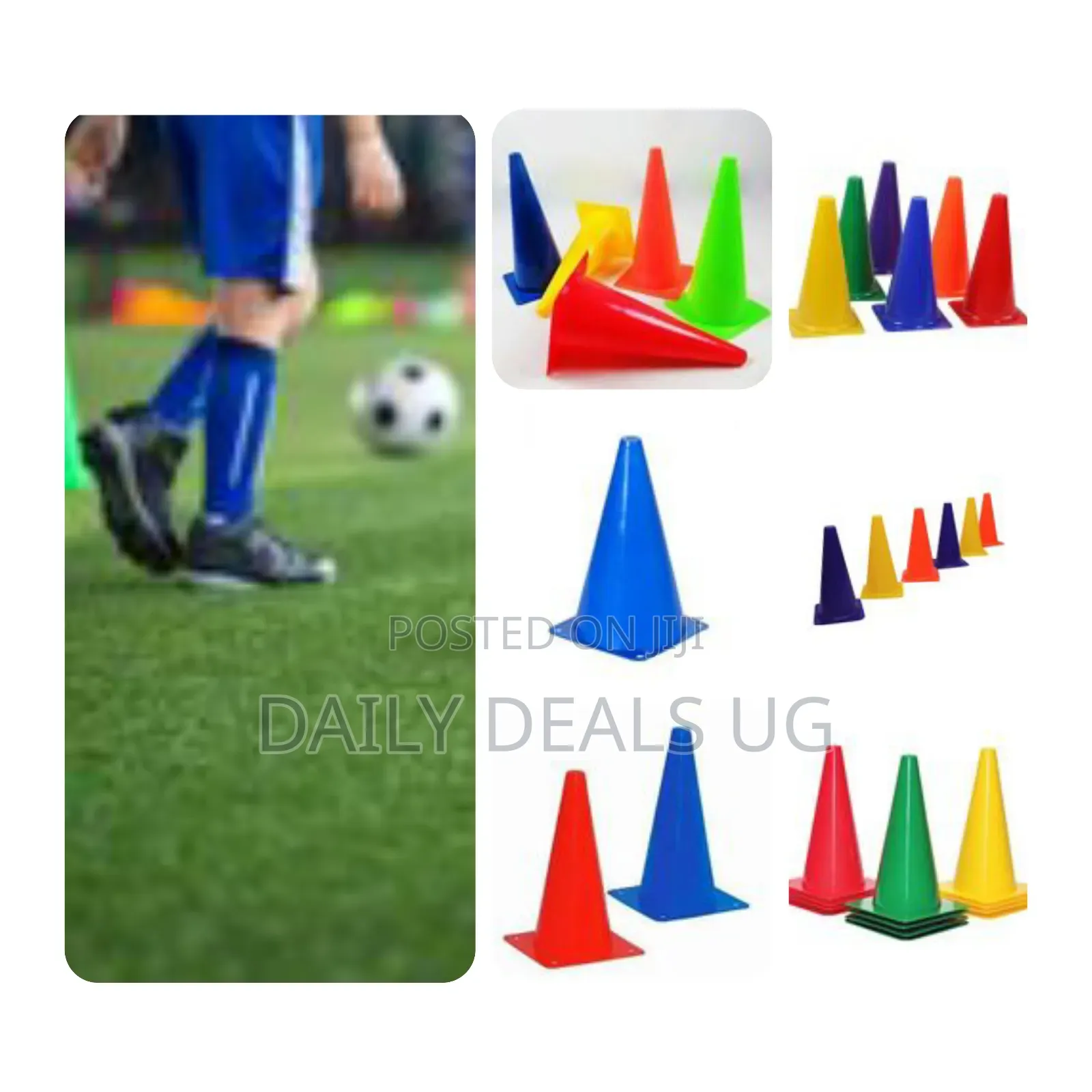 47cm Plastic Traffic Space Cone Maker Set of 6 Field Marking Equipment ...
