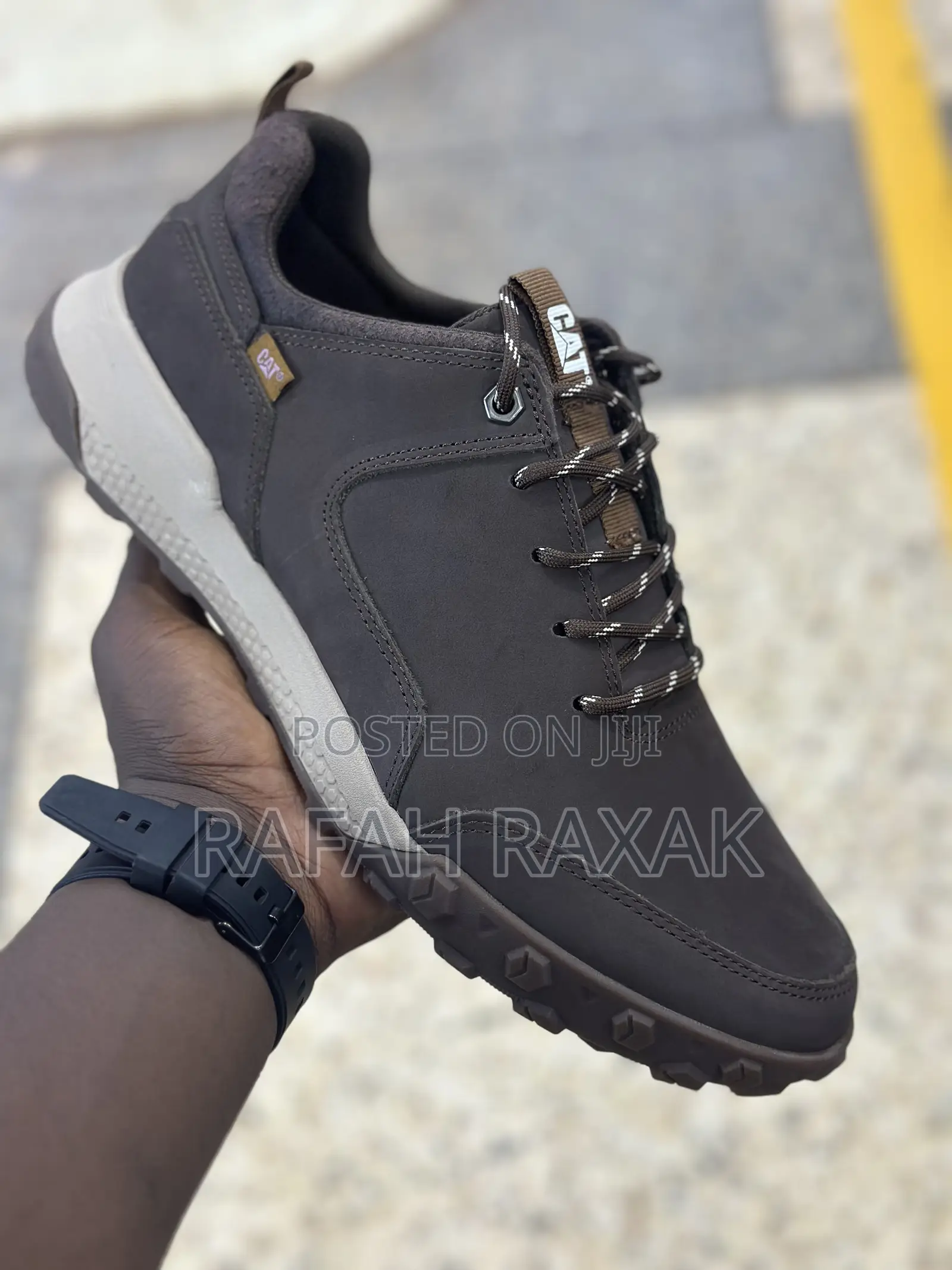 Original Coffee Brown Cat Smart Casual Premium Leather Shoes in Central ...