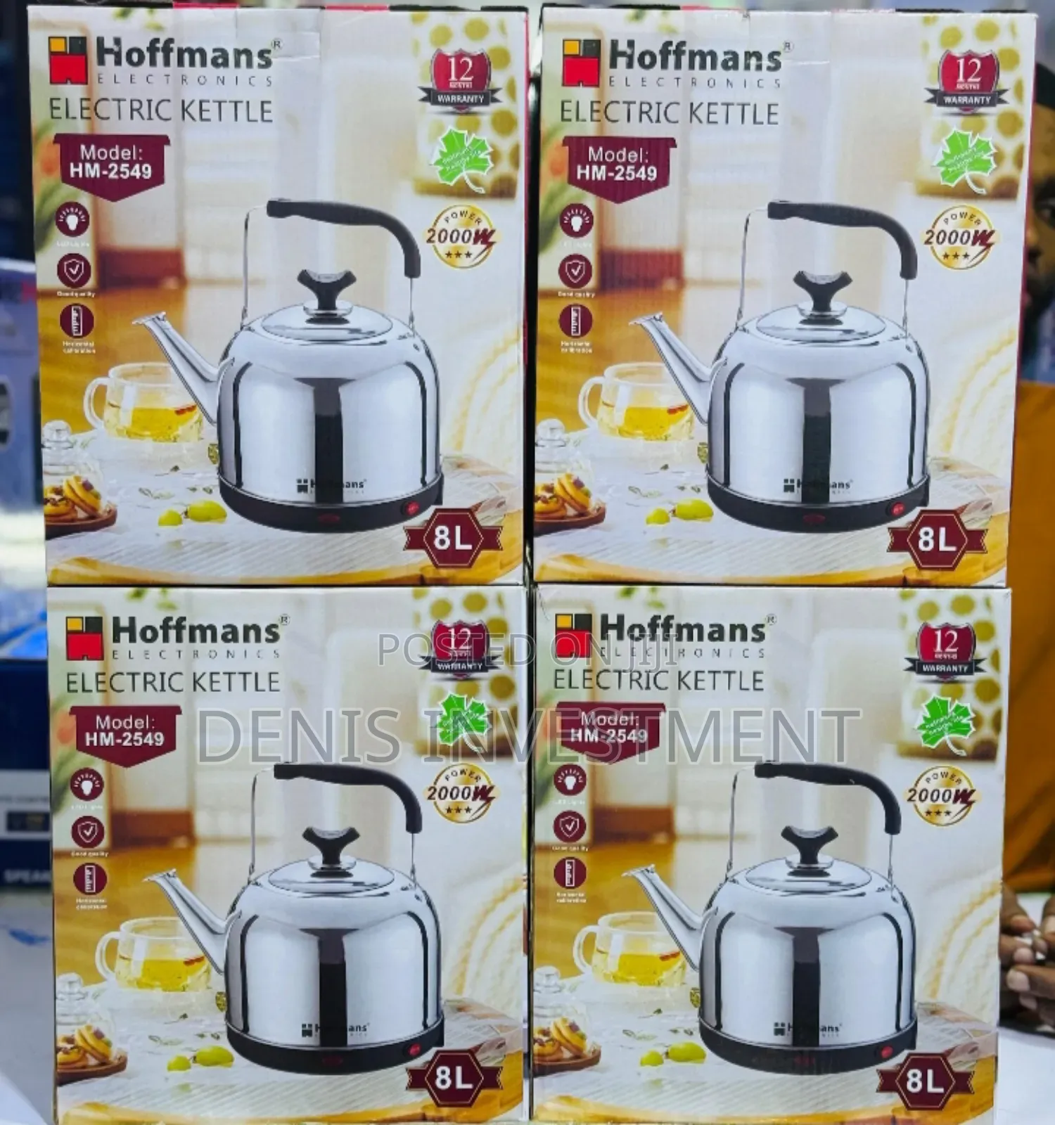 Hoffmans Hm-2549 Electric Kettle, an 8-Liter Capacity in Rubaga - Kitchen Appliances, Denis ...