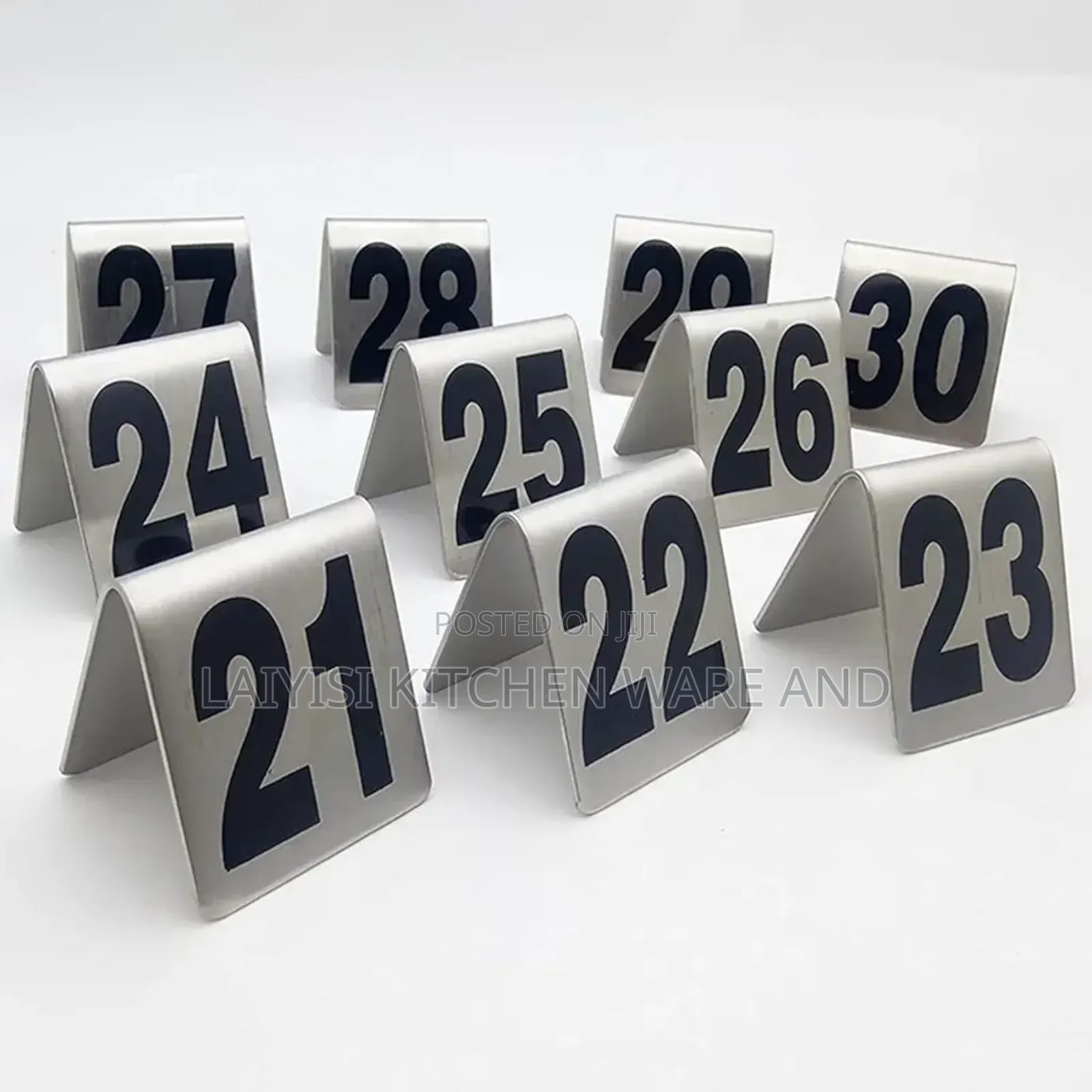 12 Stainless Steel Table Number Double-Sided Restaurant Hotel Number in ...