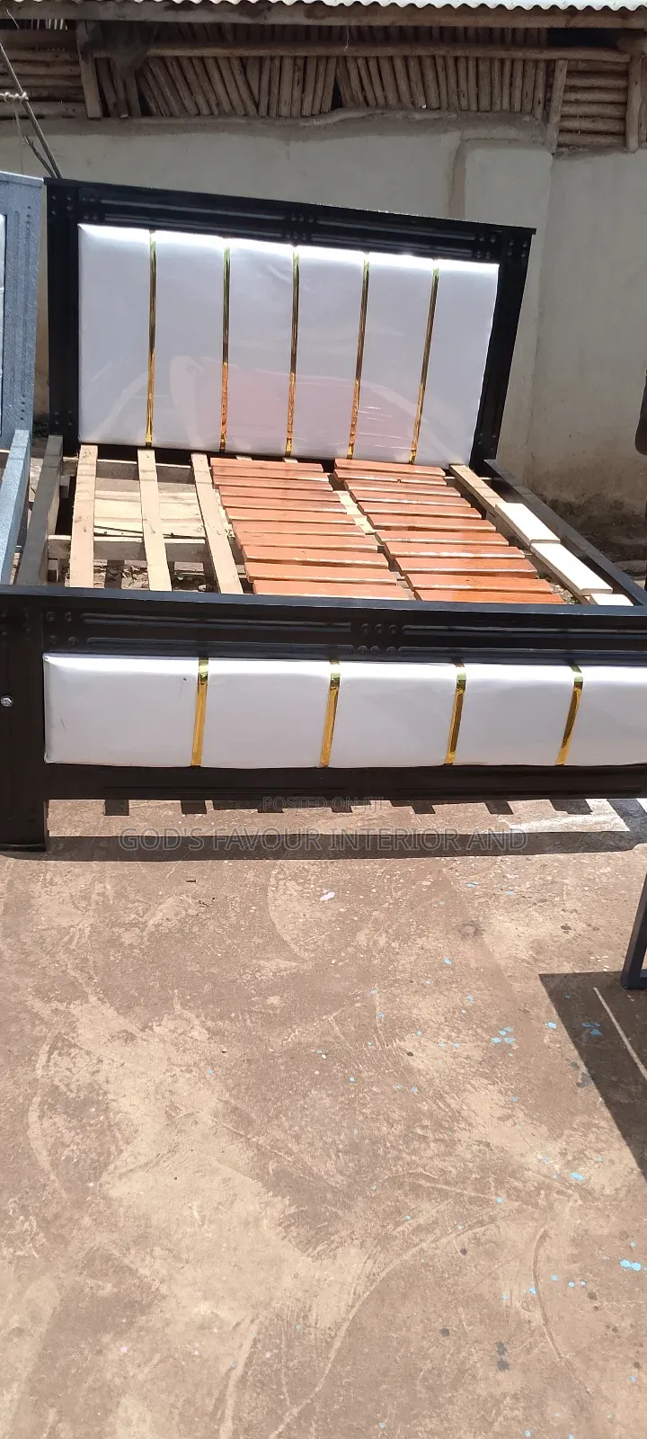 Modern Strips Bed 5x6 White and Black in Kawempe - Furniture, God's ...