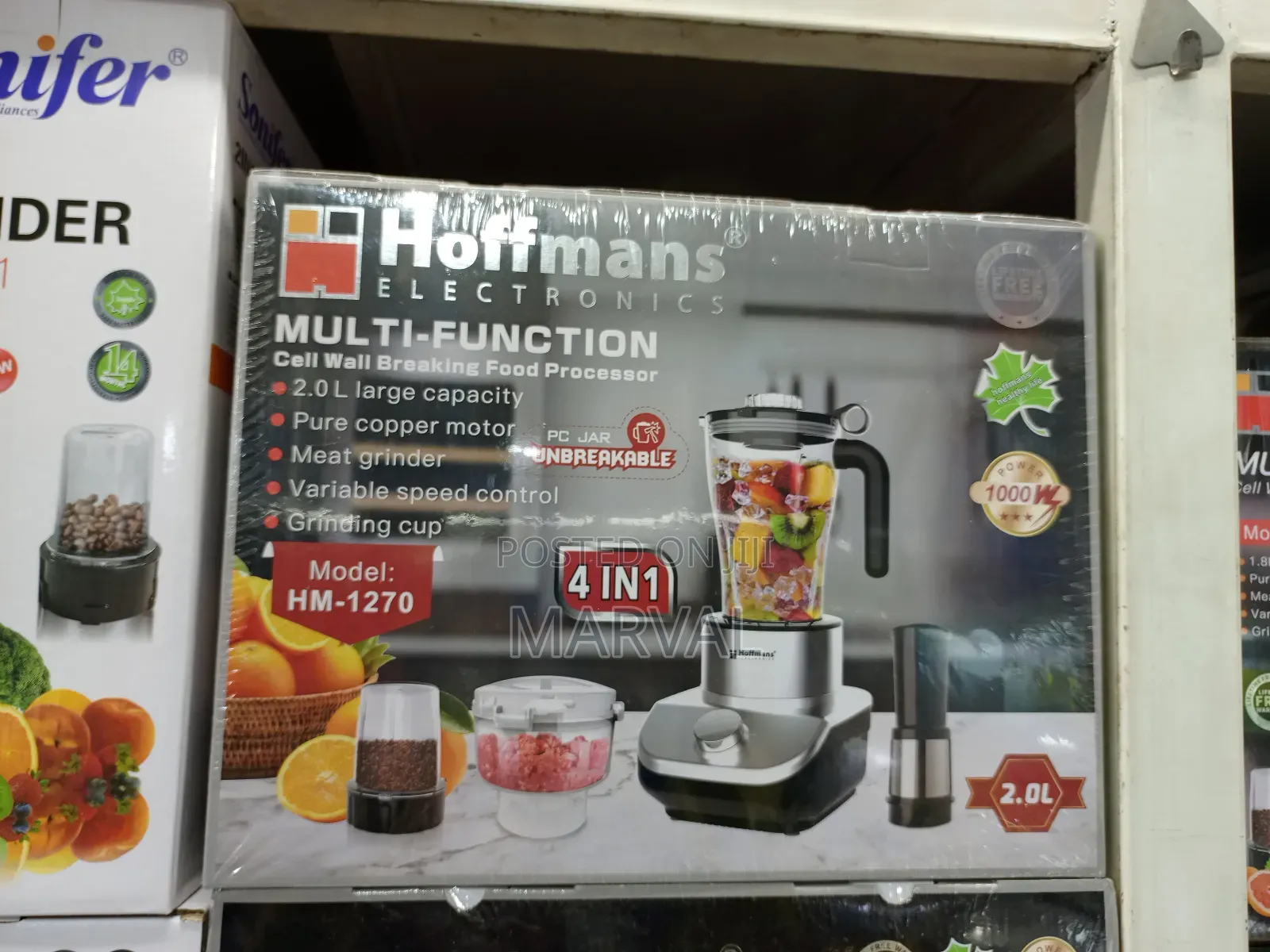 Hoffmans Hm-1270 Multi-Function 4-in-1 Food Processor 2.0l Capacity in Central Division ...