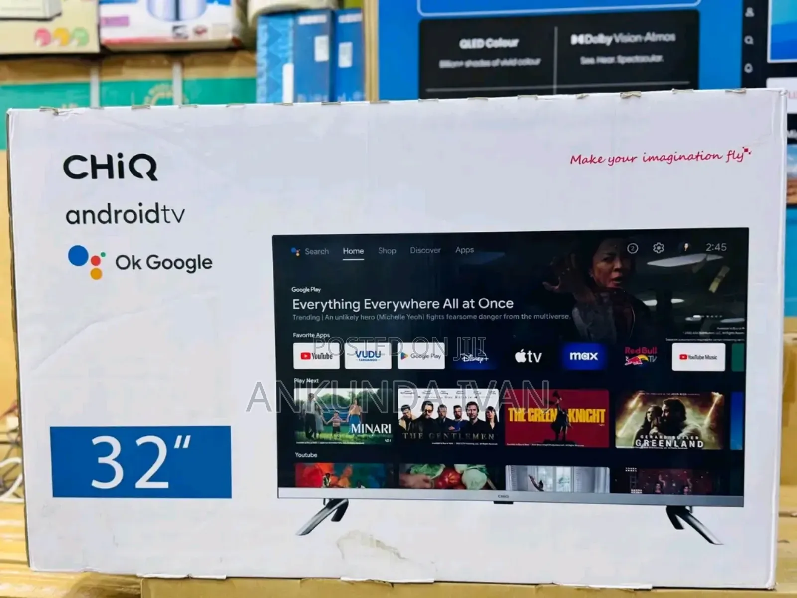 Chiq Android Tv Inch 32 Boxed Pack With a Remote Control in Central ...