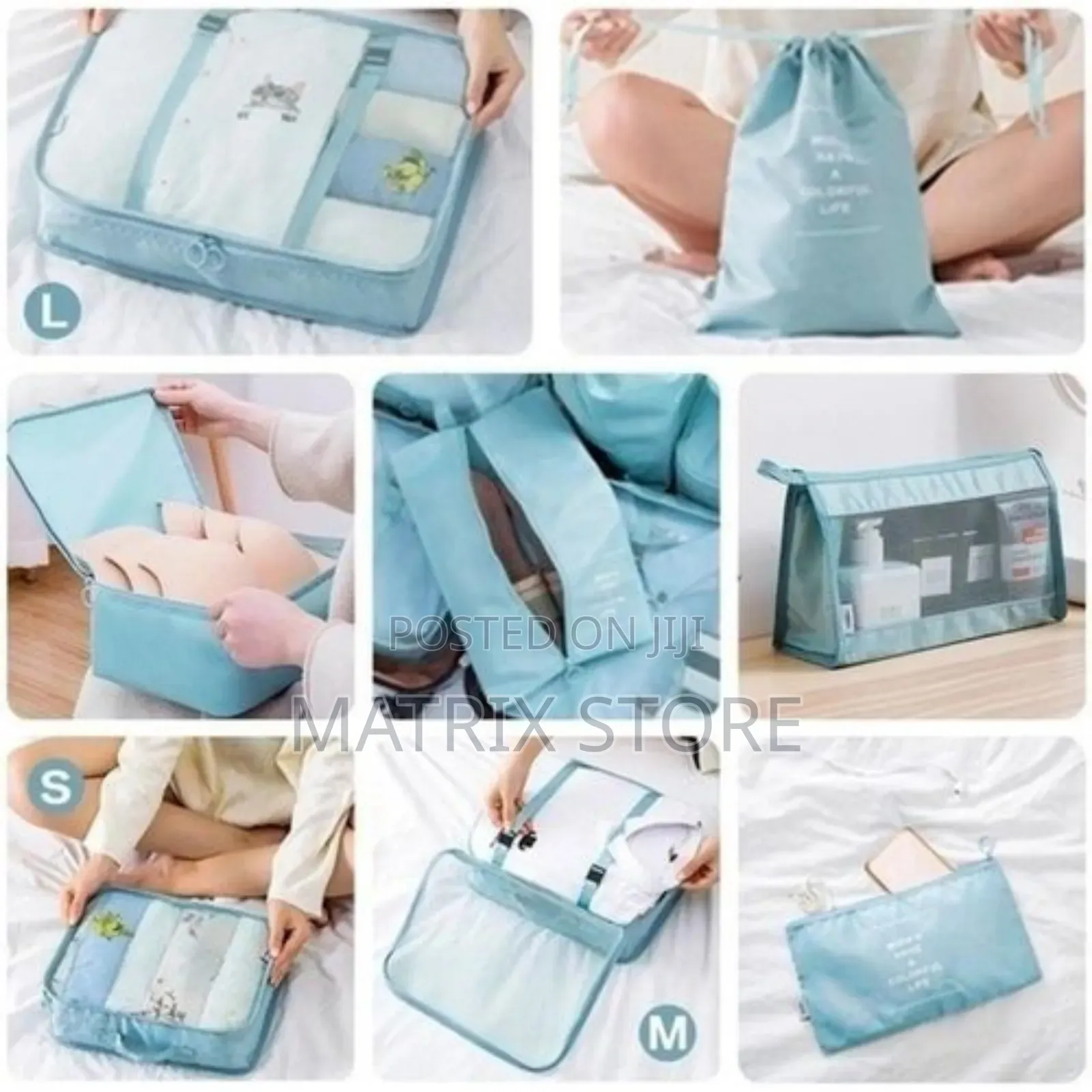 8 PCS Set Packing Cubes Clothes for Travel Organizer Bags in Central ...