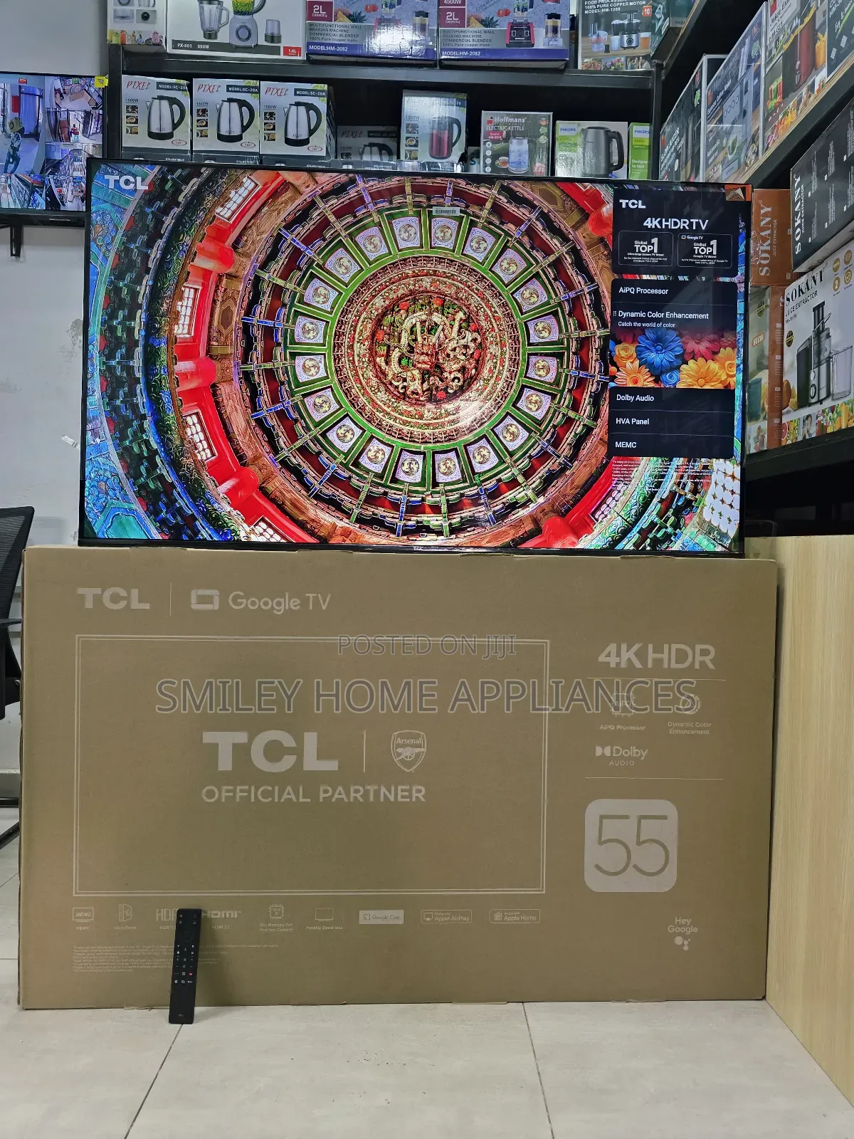 TCL Ultra High-Definition 4khdr 55inches 55p635 Google Andriod Pro Tv ...